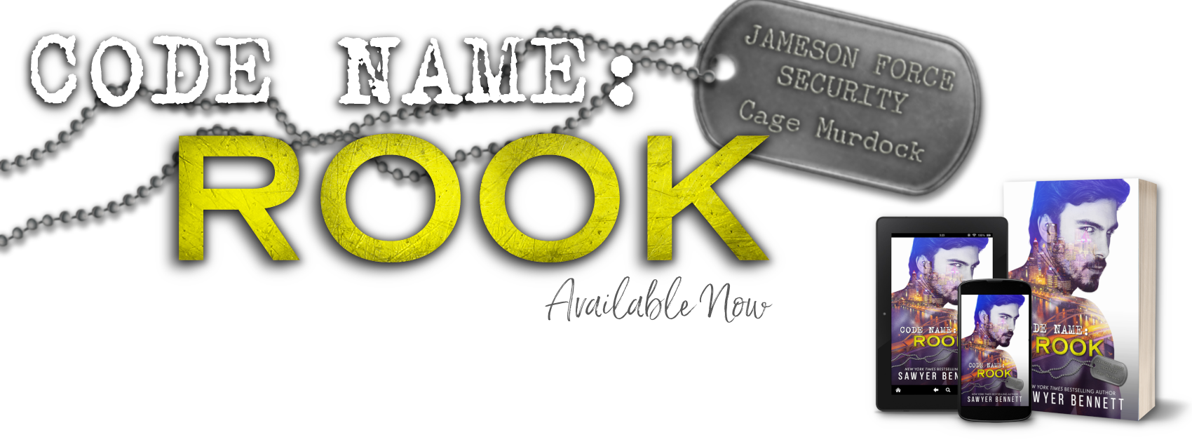 Code Name: Rook by Sawyer Bennett – LIVE NOW – – The Banker & The Book Nerd